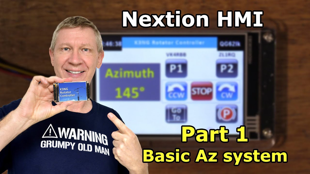 VK4GHZ Nextion for K3NG Rotator Controller Part 1 - Basic Az system ...