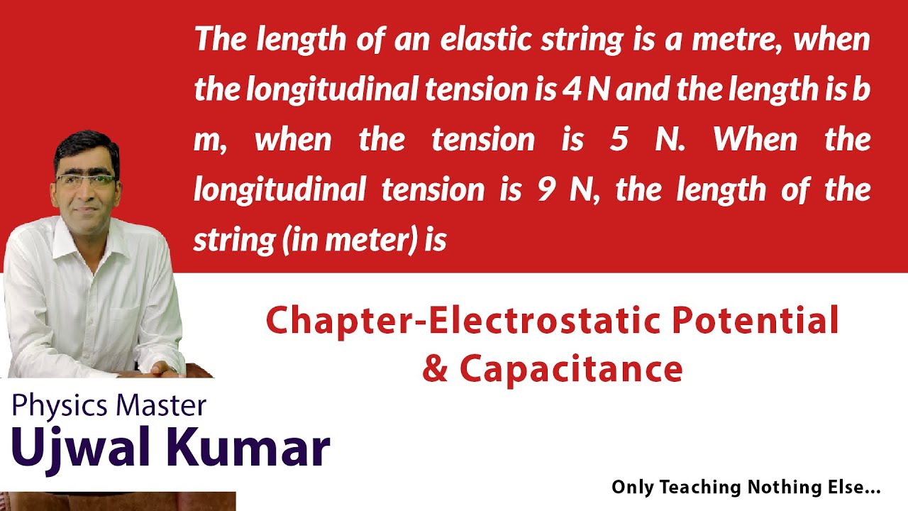 The length of an elastic string is a meter, when the longitudinal ...