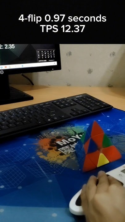 4-flip (12 move) on pyraminx 0.97 seconds and 12.37 TPS!!!💥 - YouTube