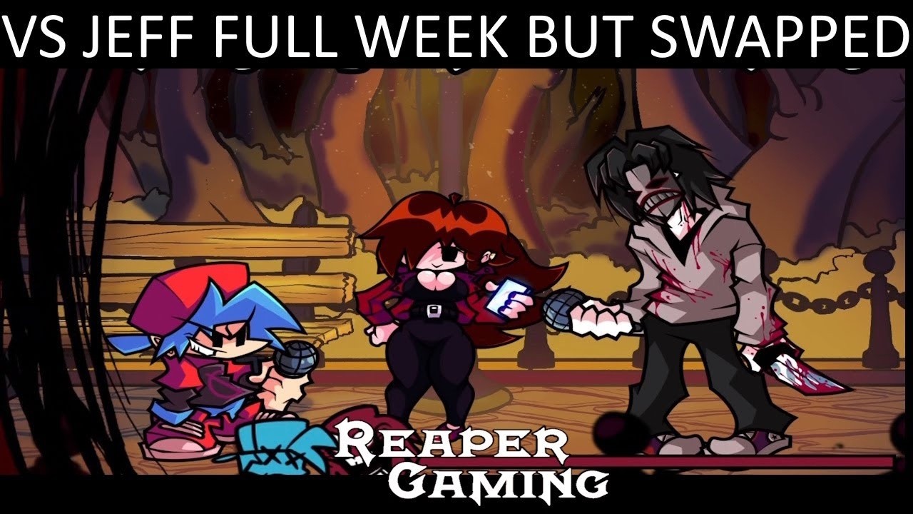 FNF - Full Jeff Week But BF And Jeff Swapped Places (FNF COVER) - YouTube