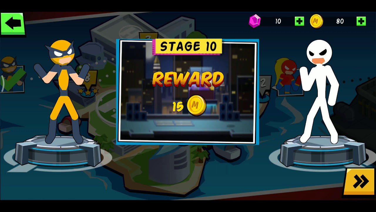 Stick Super : Hero Fight Android Game Gameplay - YouTube