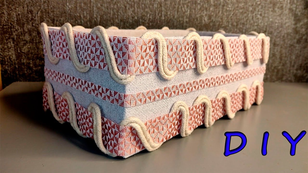 🔊 Amazing DIY box decor idea made of rope - YouTube