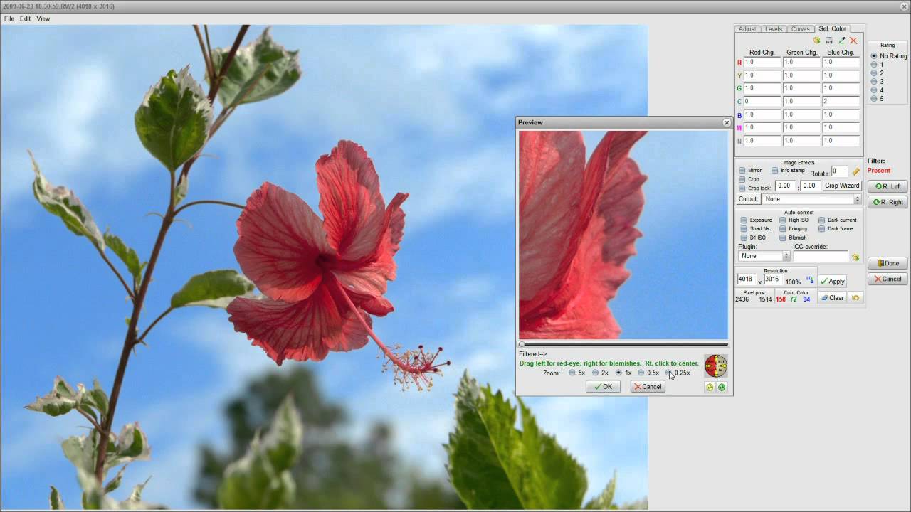 Qimage Ultimate - Selective Color Filter - YouTube