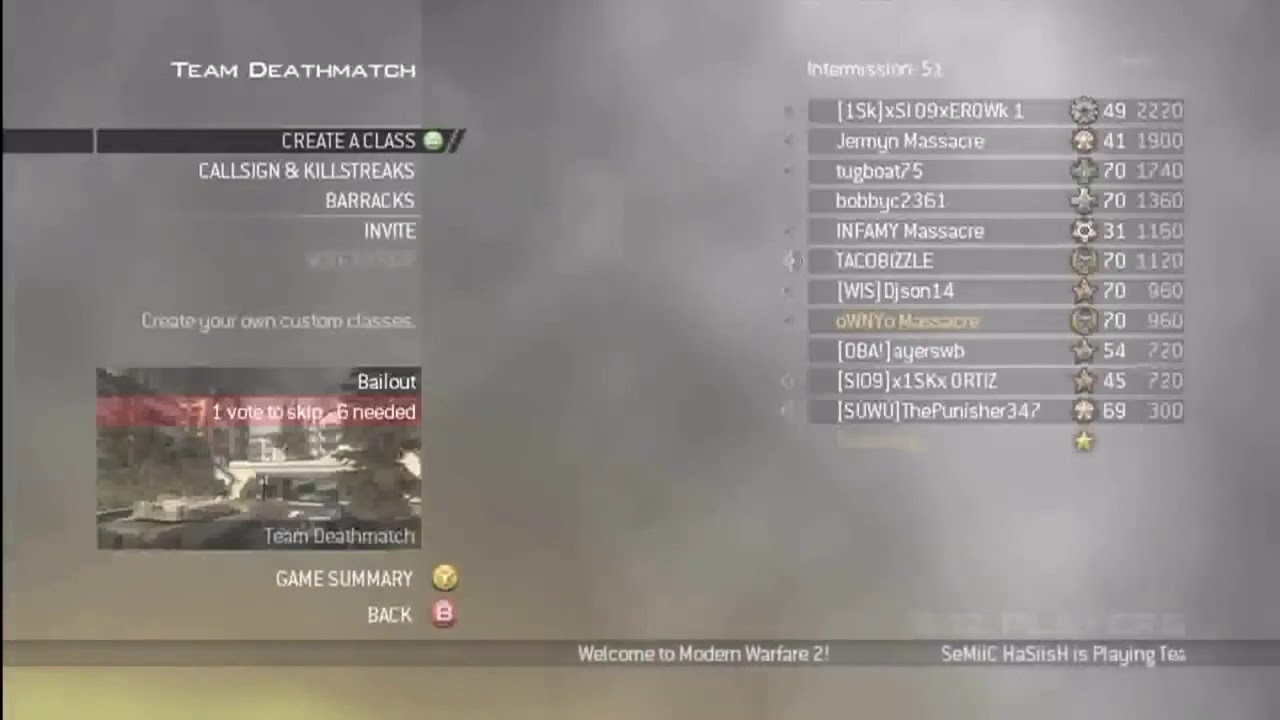Average Call of duty MW2 lobby - YouTube