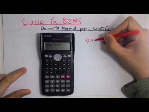 Calculadora CASIO fx-82MS ( De modo NORMAL para CIENTÍFICO) - YouTube