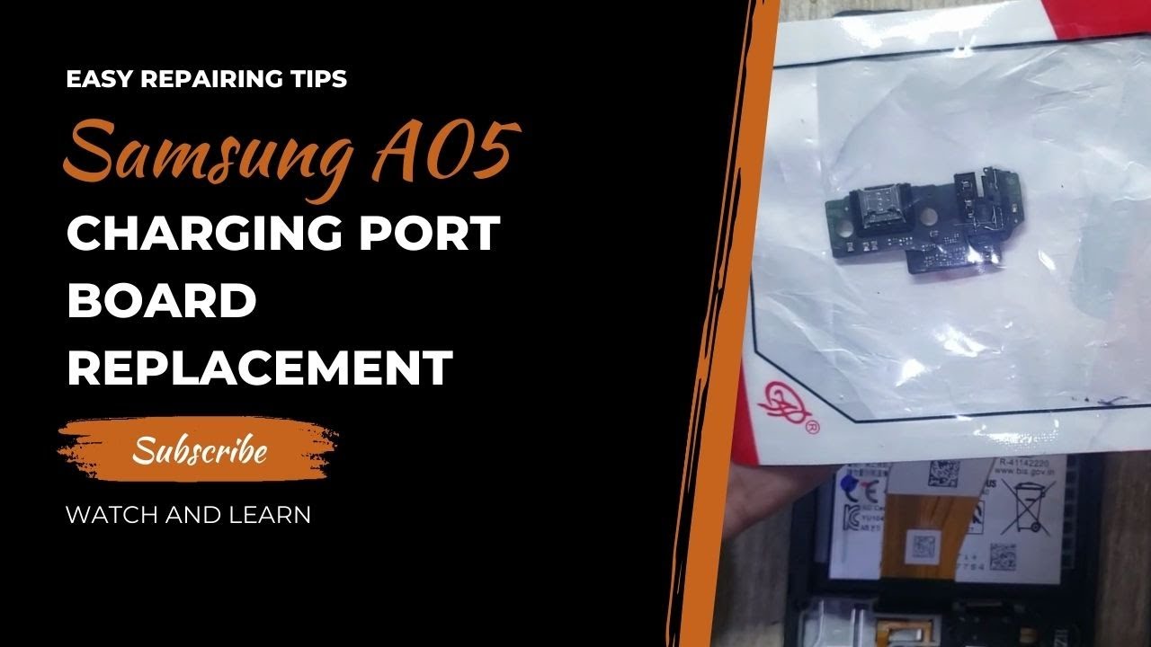 Samsung A05 Charging Board Replacement - YouTube