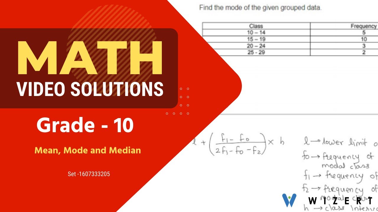 10th Grade Maths Video Lessons - Mean,Median & Mode videos for Grade 10 ...