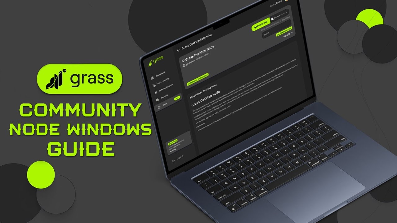 Grass Community Node Windows Guide Youtube