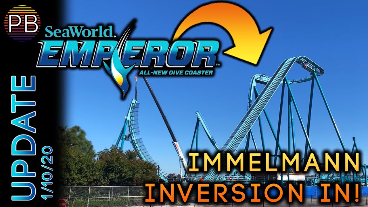 Emperor Construction Update 1/10/20 | Brand New Dive Coaster at ...