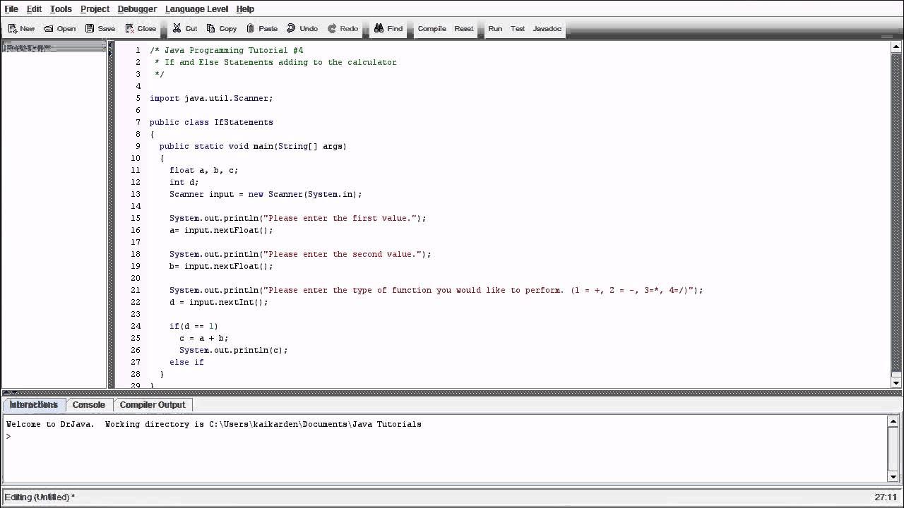 Java Proramming Beginners Tutorial #4 - If and Else Statements - YouTube