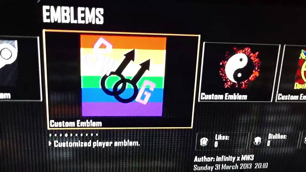 My BO2 Emblems - YouTube
