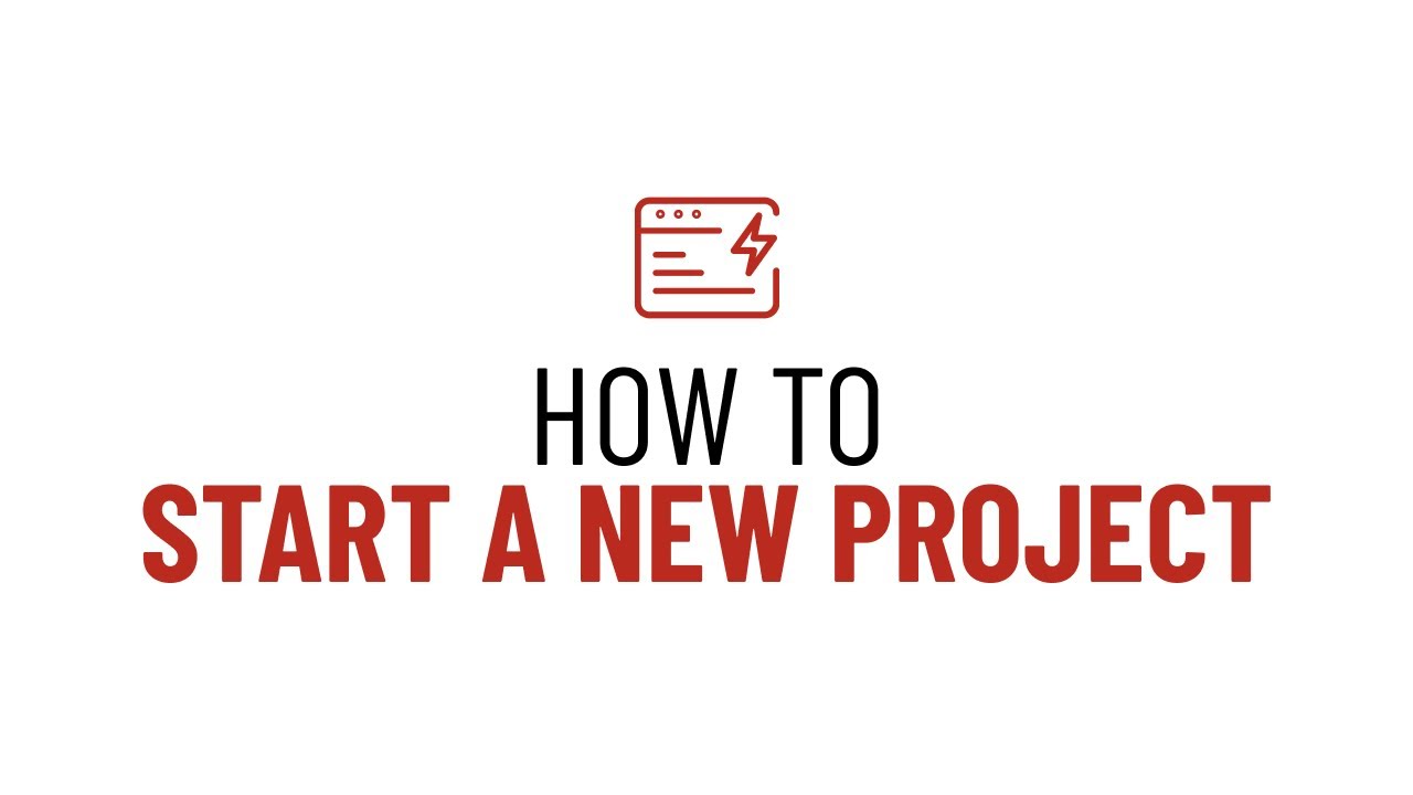 5 (Unexpected) Things To Do When You Start A New Project - YouTube