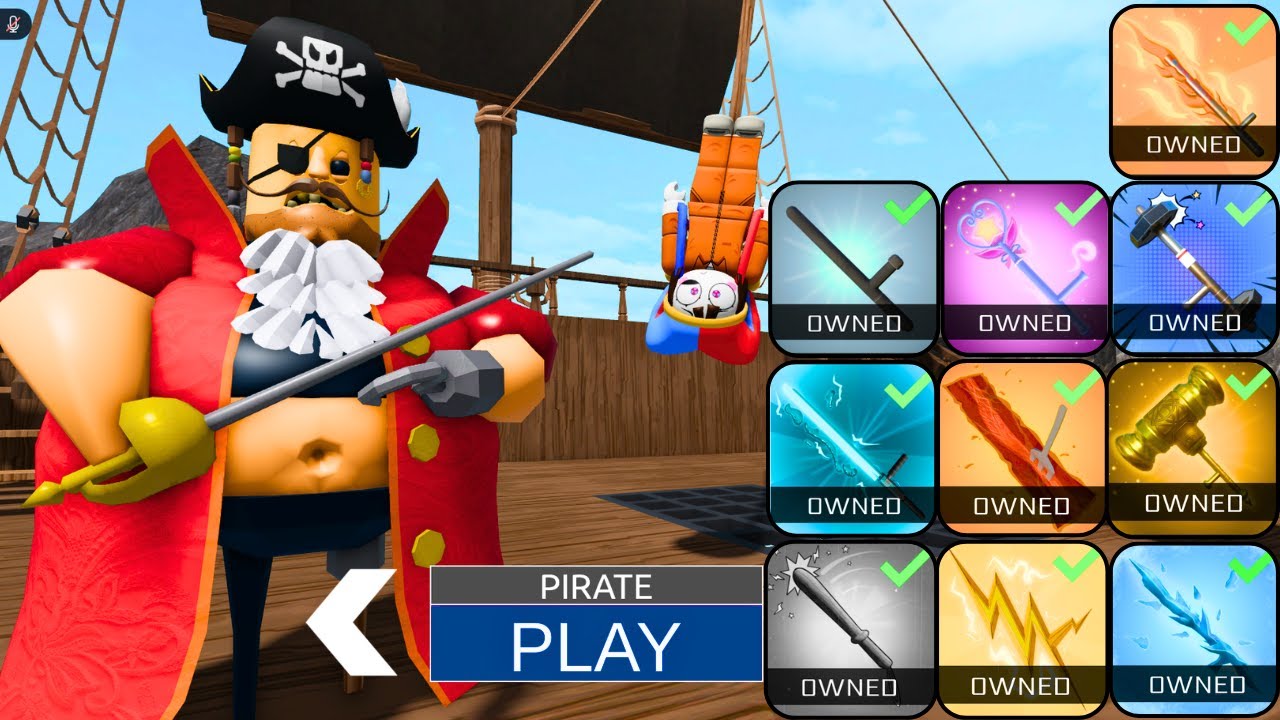 PIRATE BARRY'S PRISON RUN! (OBBY) - all Item Unlocked All Morphs ...