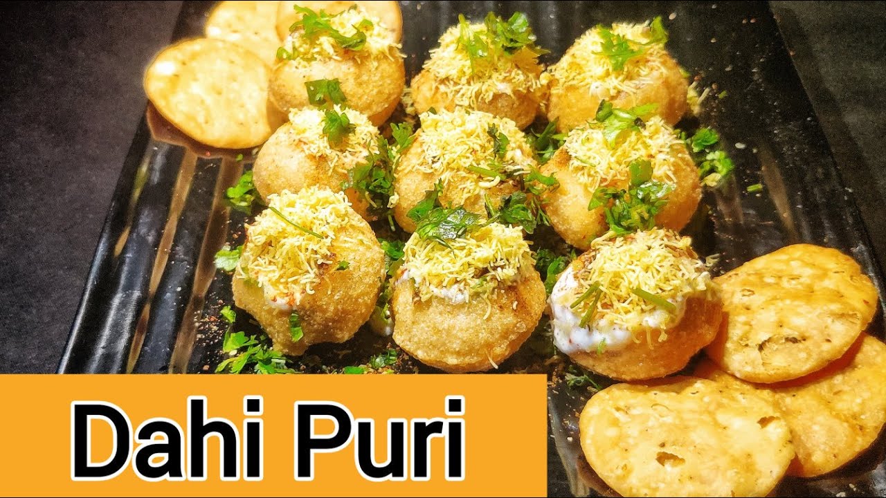 Dahi Puri | Mumbai Chaat | दही पूरी | Dahi Puri At Home | Sev puri dahi ...