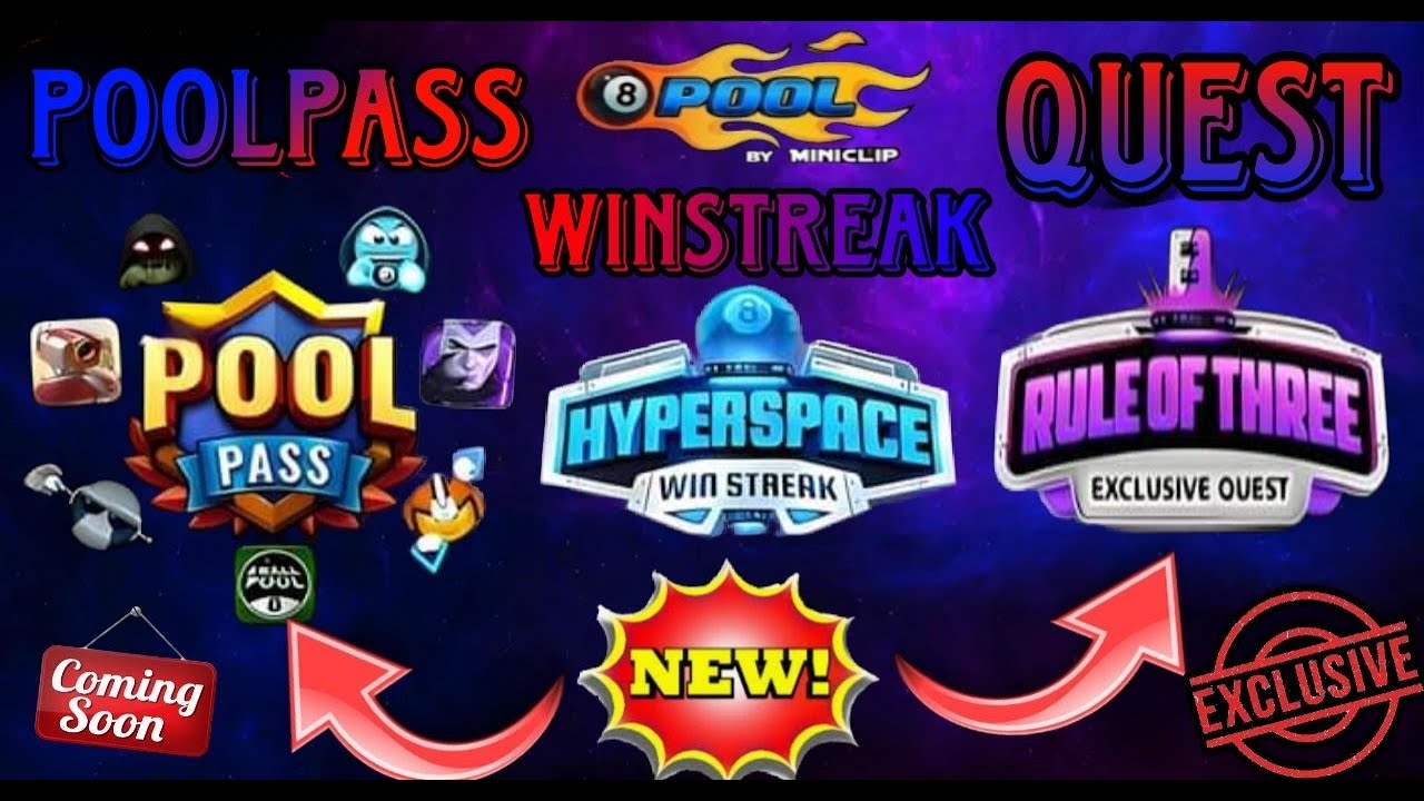 8 BALL POOL | NEW CHALK WARS POOLPASS 😋 SEASON EVENTS 😍 REVEALED BY ...