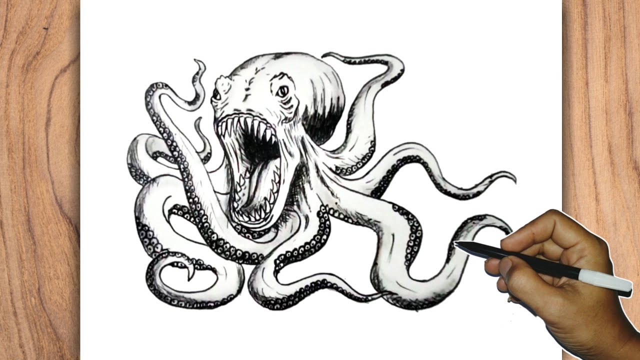 How to Draw Octopus Eater - YouTube