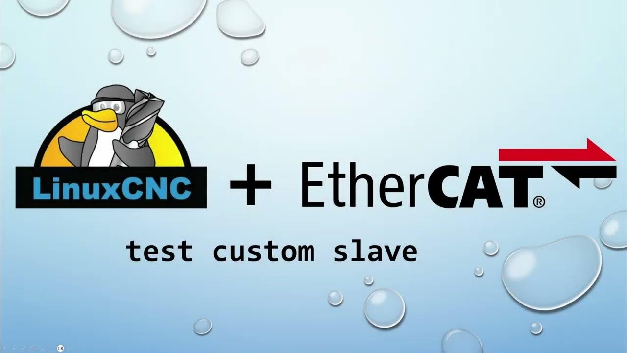 LinuxCNC & Ethercat - test custom slave (Debian 12 , LCNC 2.9) - YouTube