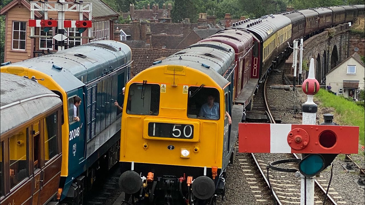 Triple Choppers ! 3 Class 20’s on Severn Valley - 20048 Kidderminster ...