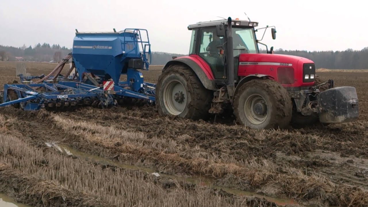 Testování - Massey Ferguson 8250 a Köckerling Vitu - YouTube