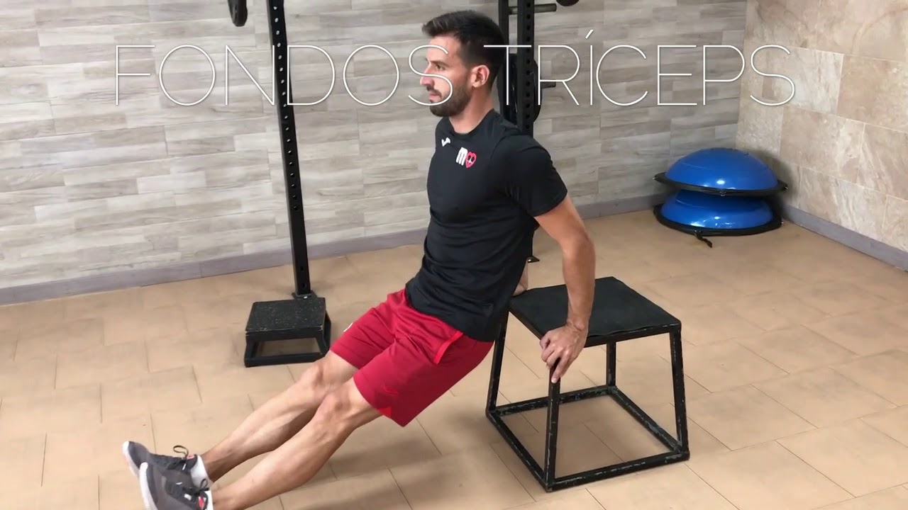 #12 FONDOS DE TRICEPS BANCO - YouTube
