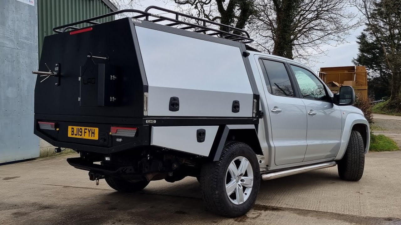 Tour of bespoke LAO aluminium tray back and demountable canopy on VW ...