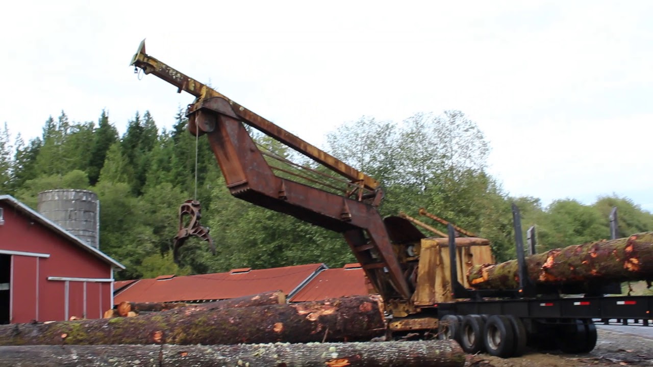 1944 Manitowoc Log Loader/ Crawler Crane, 743cu Cummins - YouTube