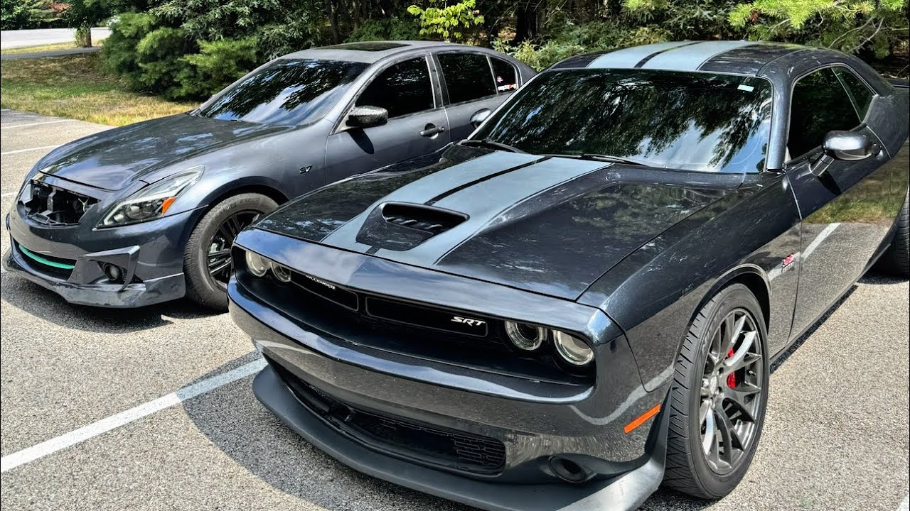 INFINITI G37 CUTTING UP W SRT 392 SCATPCK IN TRAFFIC (360 CAM)😳 - YouTube