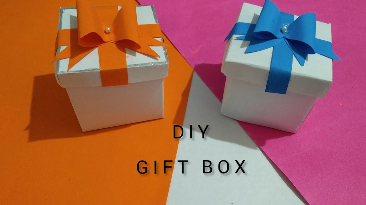 How to make easy paper Gift box / DIY Gift box / handmade papee gift ...