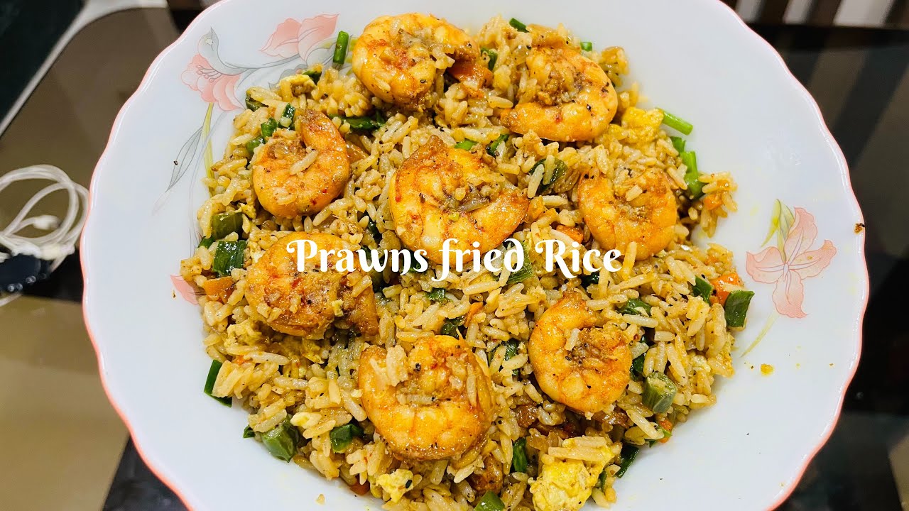 Prawns Fried Rice || Shrimp Fried Rice || Chinese Rice || Quick Lunch ...