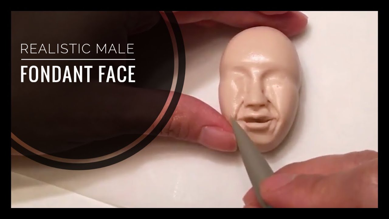 Realistic Male Fondant Face - How to Model - Topper Part 1 of 2 ...