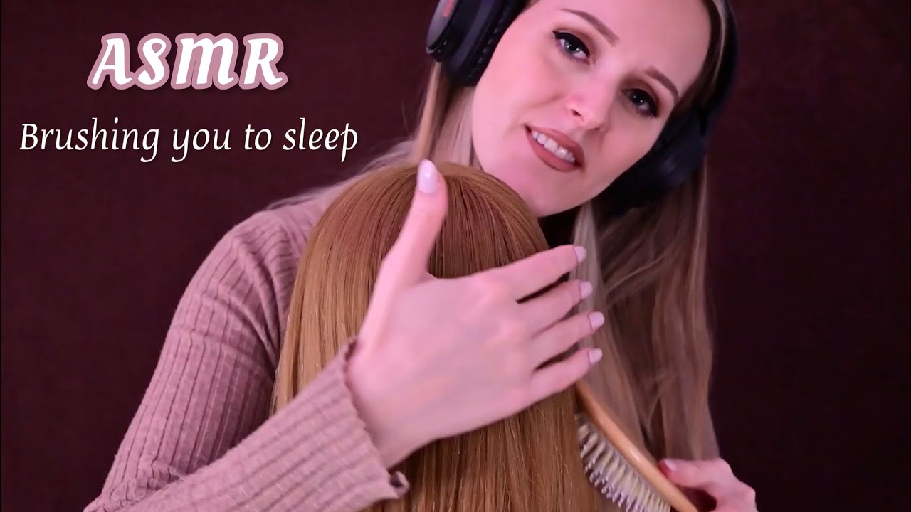 ASMR | Brushing you to sleep with my new set of hairbrushes 😴 (Hair ...