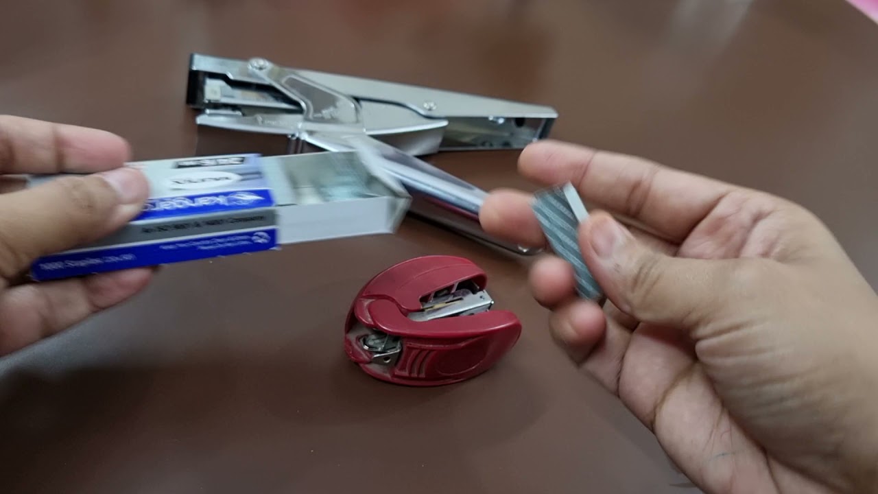 how to refill stapler/study with fun/kangaroo HP-45 stapler pin/stapler ...