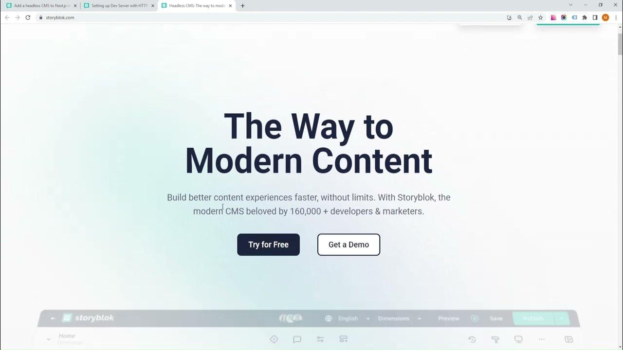 Configuring Storyblok with Next.js Complete Tutorial - YouTube
