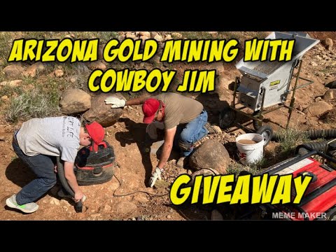 Arizona Gold Mining with Cowboy Jim - Gold Paydirt - YouTube