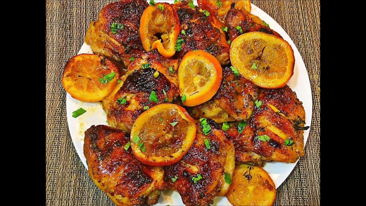 Honey citrus chicken recipe -- easy roasted chicken - YouTube