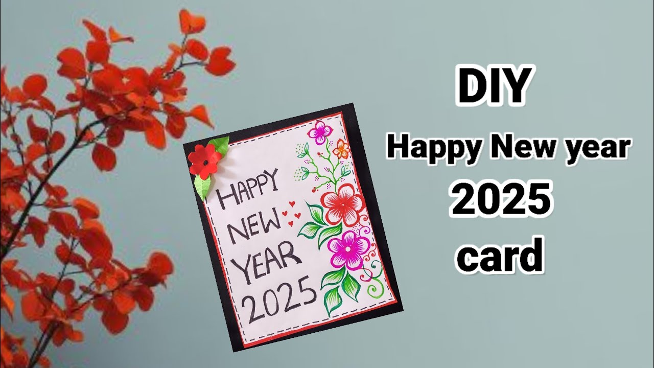 "DIY Happy New Year 2025 Card | Easy Craft for Kids & Beginners | easy ...