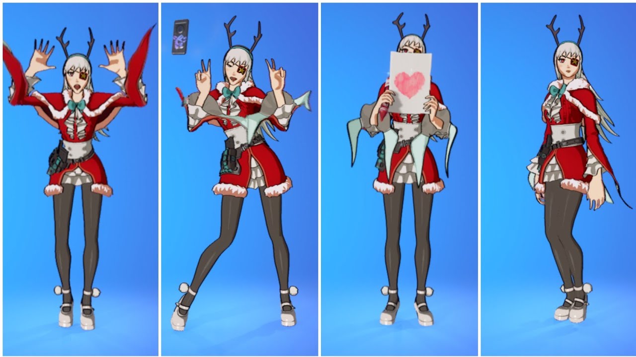 Fortnite Reina Skin Showcase With Icon Series Dances &Emotes|New Anime ...