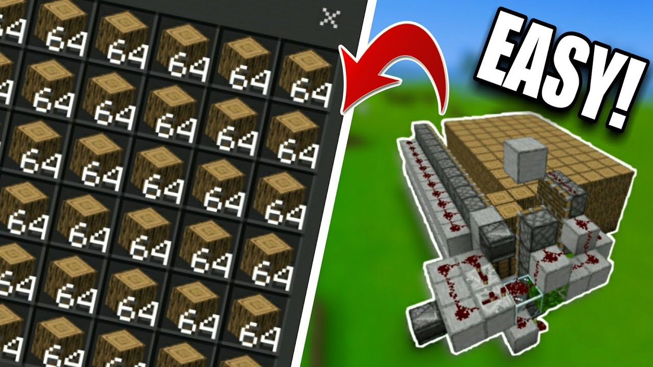 Easiest 1.20 Auto wood Farm in Minecraft Pocket and Bedrock Edition ...