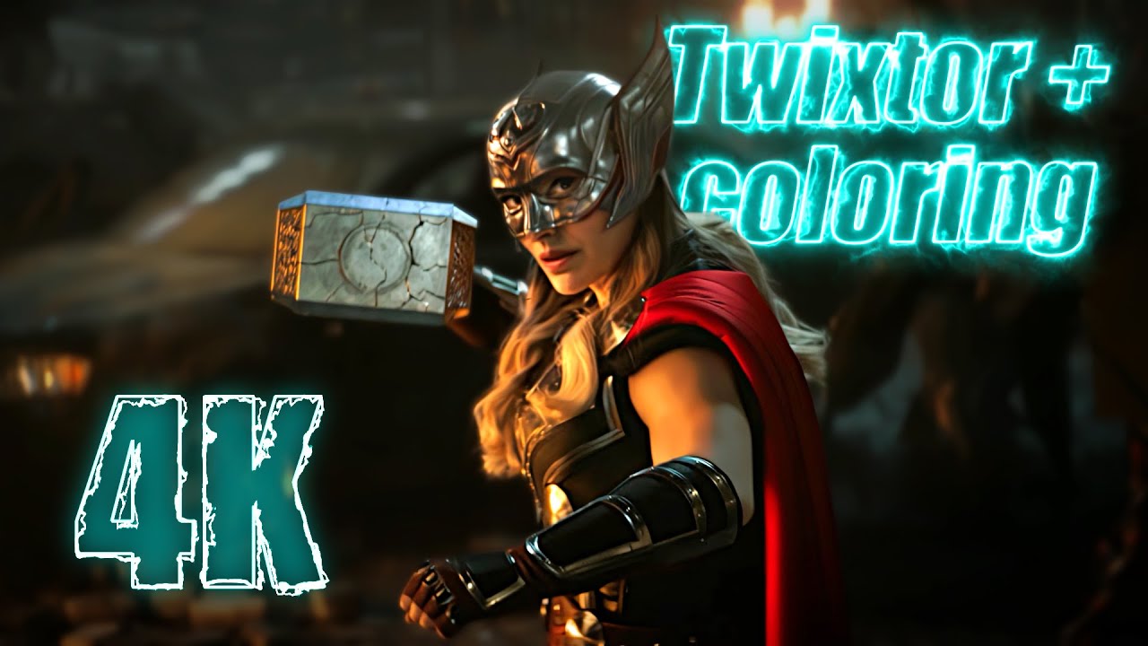 Jane Foster in Thor Love and Thunder 4K Twixtor Scenepack with Coloring ...