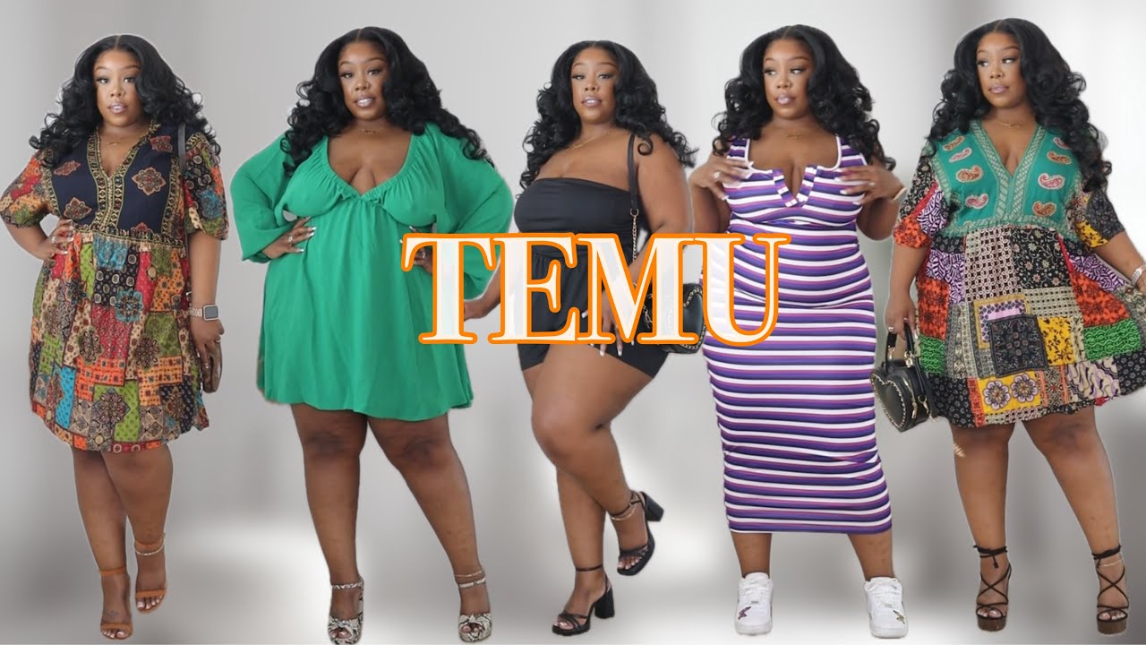 Trying on $2 TEMU Dresses for Plus Size Babes! | Plus Size Temu Haul ...