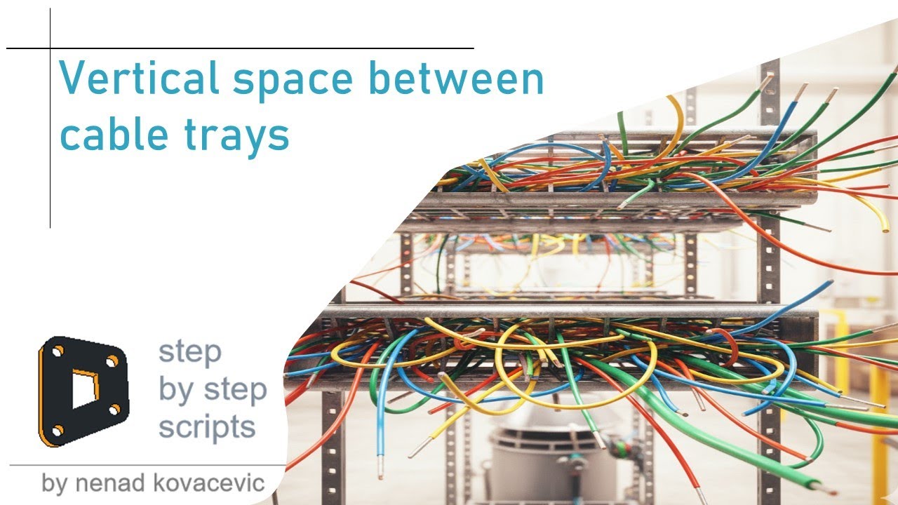 Vertical space for cable trays - YouTube