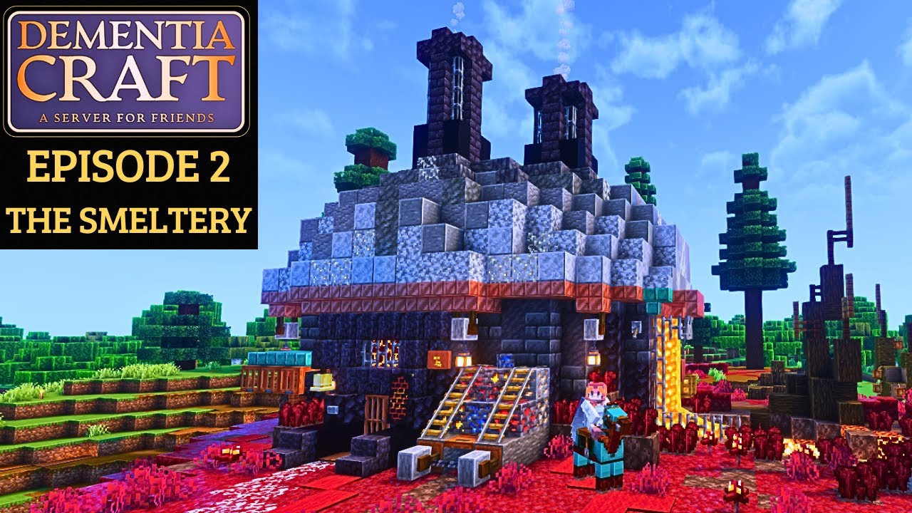 How to build a SMELTERY / Fighting GUARDIANS with friends / minecraft ...