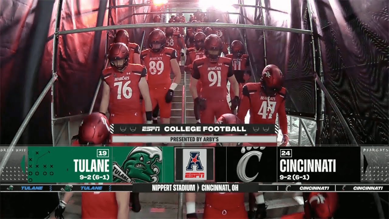 ABC CFB intro | 19 Tulane @ 24 Cincinnati | 11/25/2022 - YouTube
