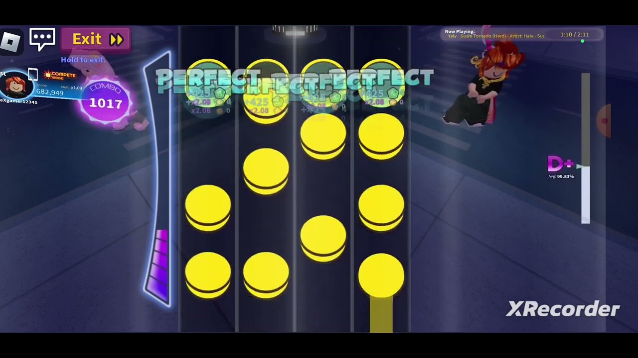 Playing robeats! with 30+ song difficulty - YouTube