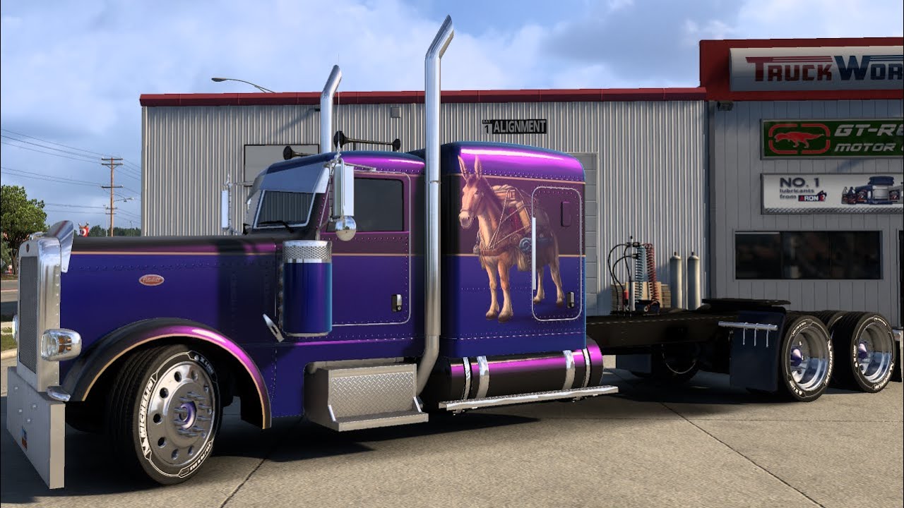 American Truck Simulator / Owner Operator Peterbilt 389 Part 65 / Let's ...