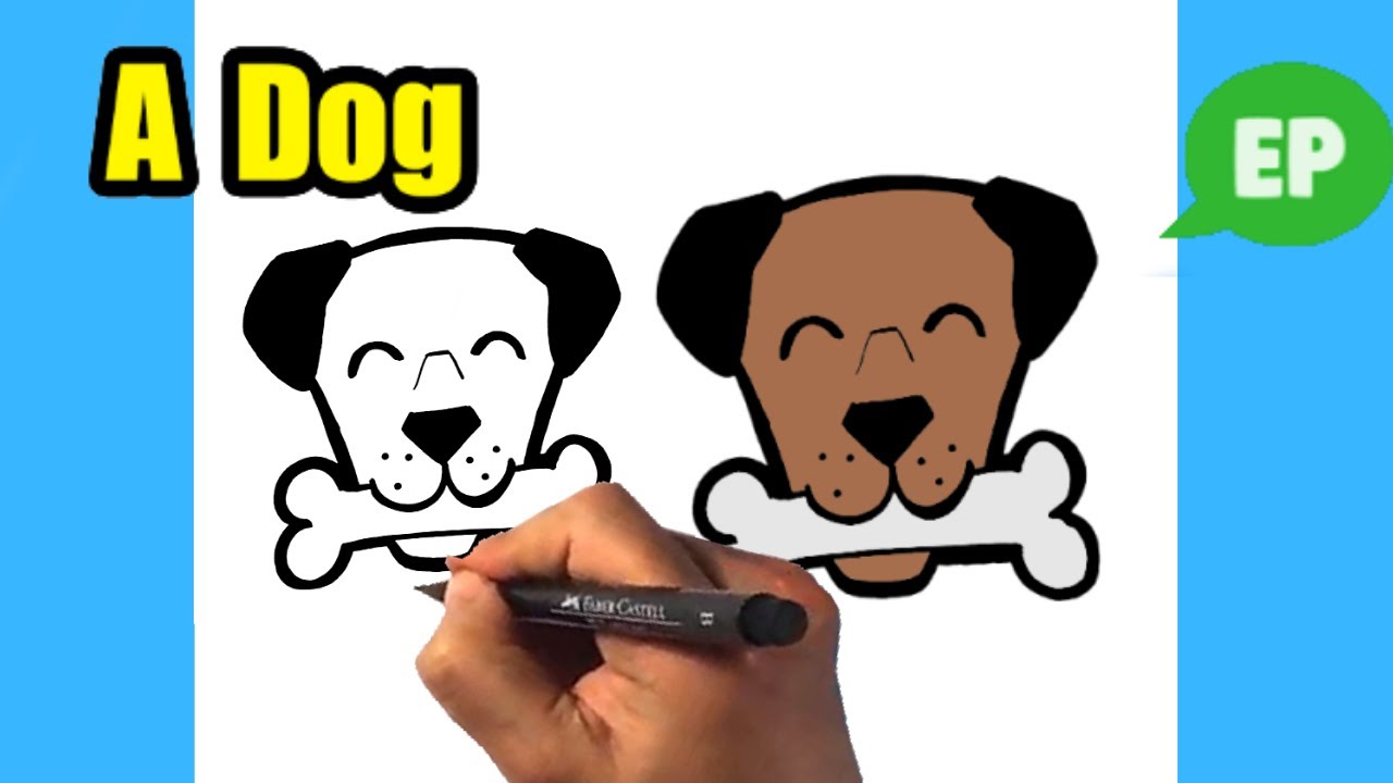 How to Draw a Dog - Step by Step for Beginners - YouTube
