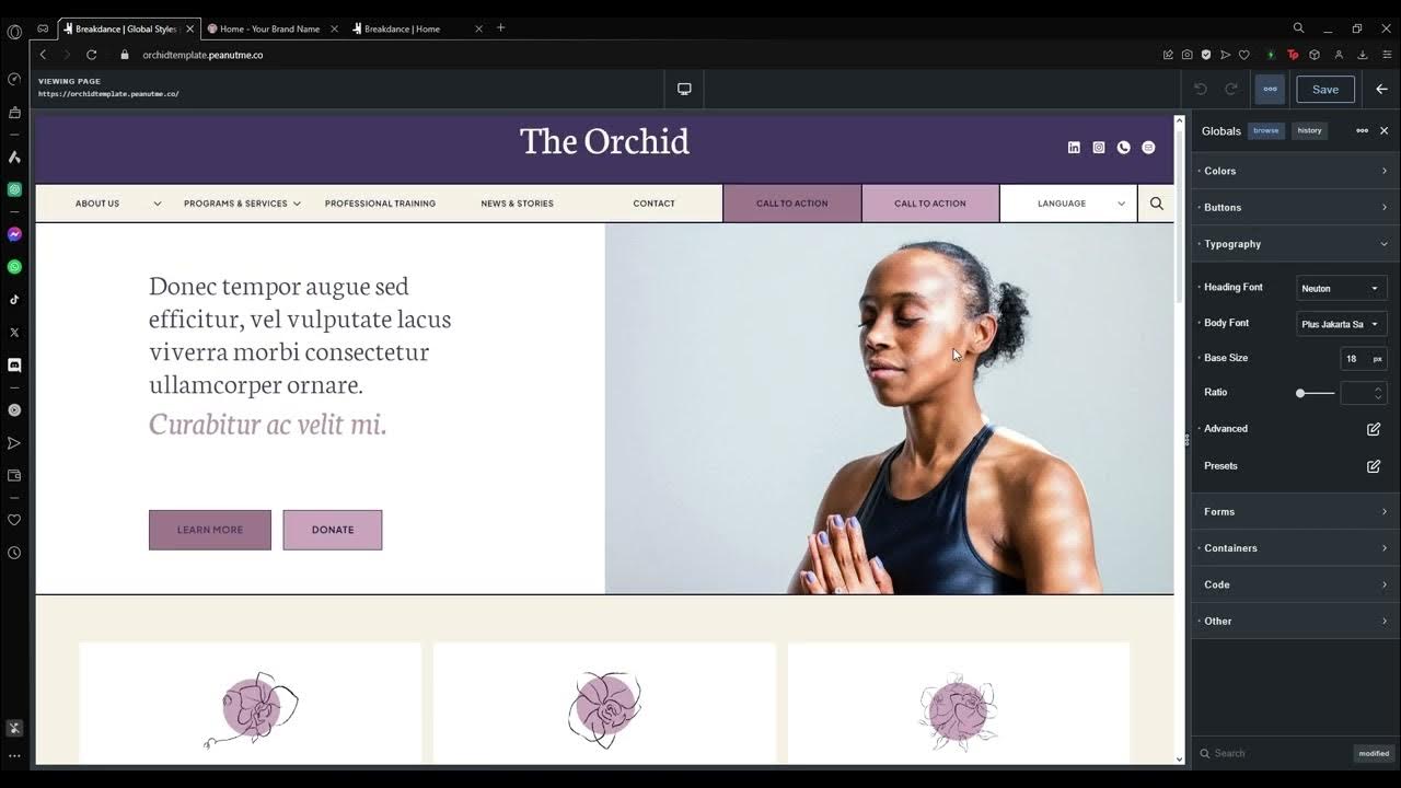 Customize the Global Settings in Breakdance - YouTube