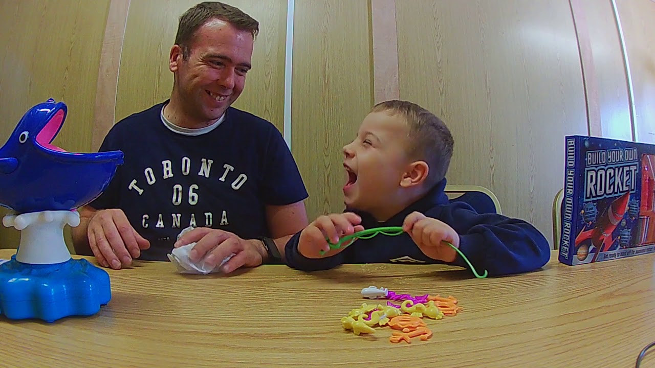 We play Splashy Whale and get soaked - YouTube
