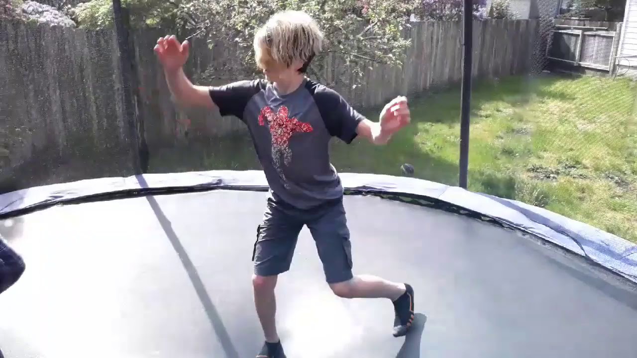 WWE Moves On Trampoline Part 4 - YouTube