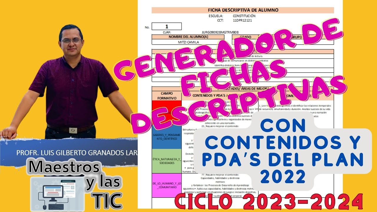 Fichas Descriptivas Fichas Descriptivas | PDF | Educación Primaria